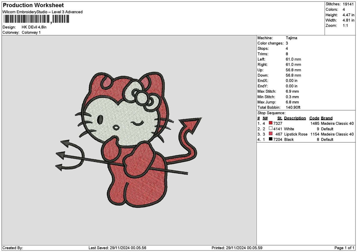 Hk Devil 01 Embroidery File 6 sizes – embroiderystores