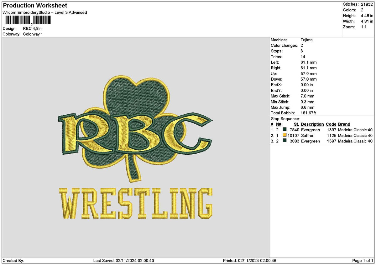 Rbctext 01 Embroidery File 6 sizes – embroiderystores