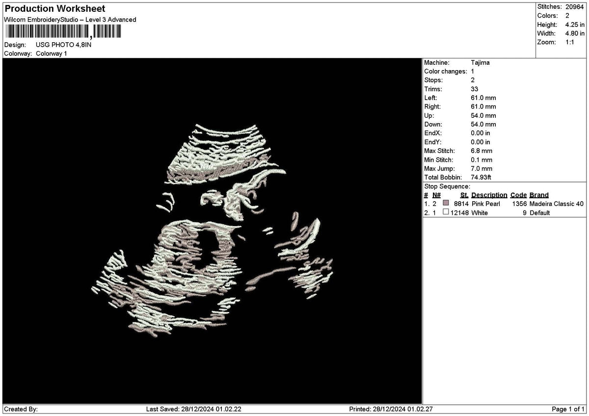 Usg Photo Embroidery File 6 sizes – embroiderystores