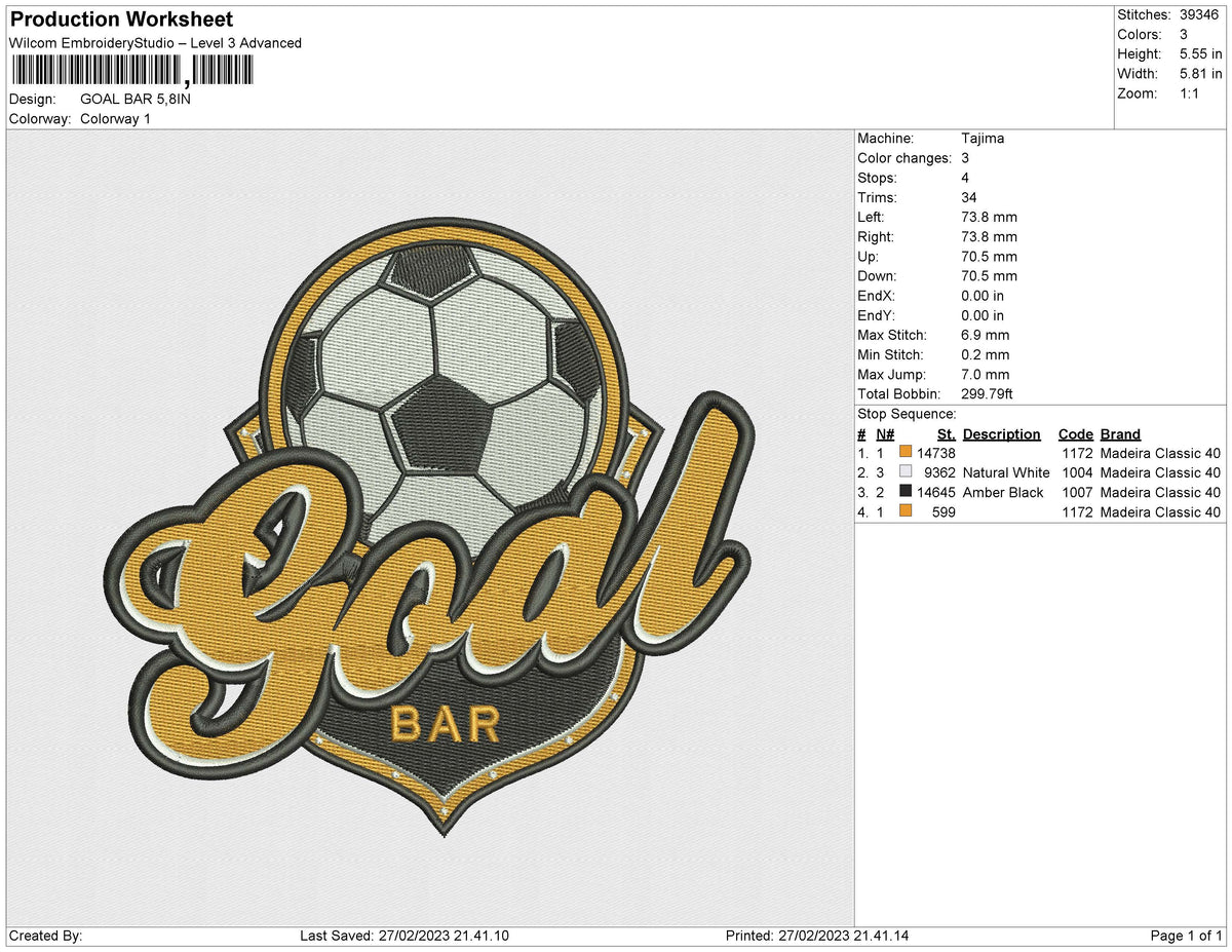 GOAL BAR – embroiderystores