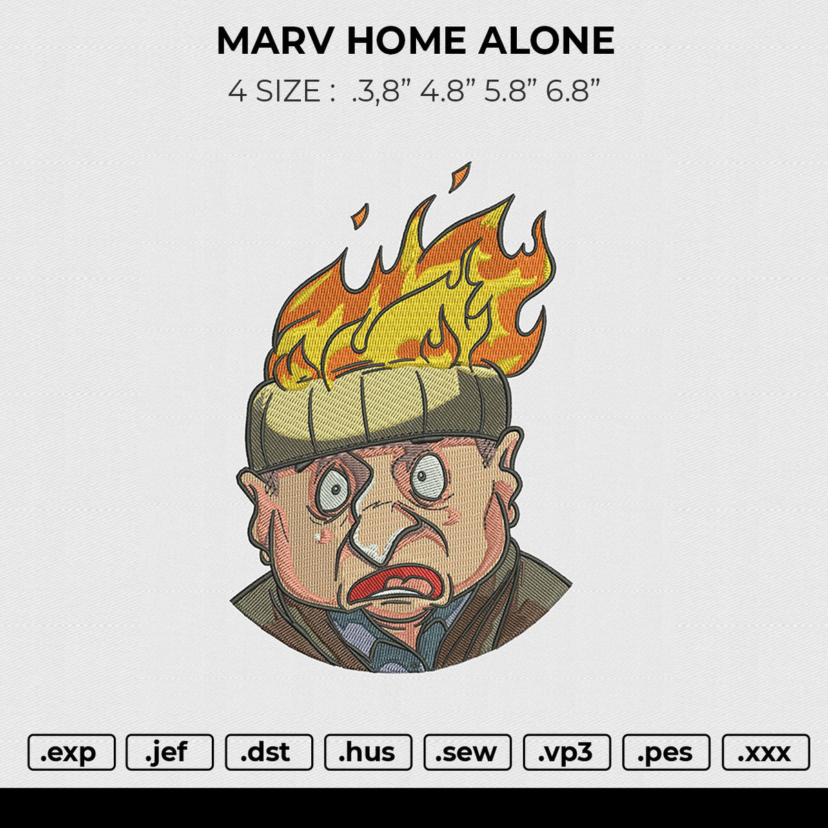 HOME ALONE FIRE Embroidery – embroiderystores