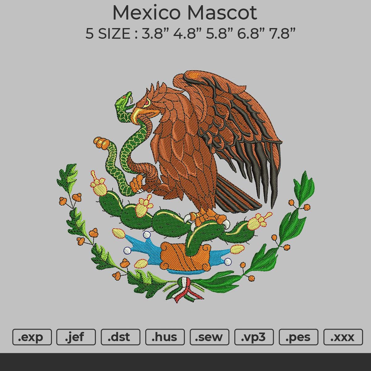 Mexico Mascot – embroiderystores