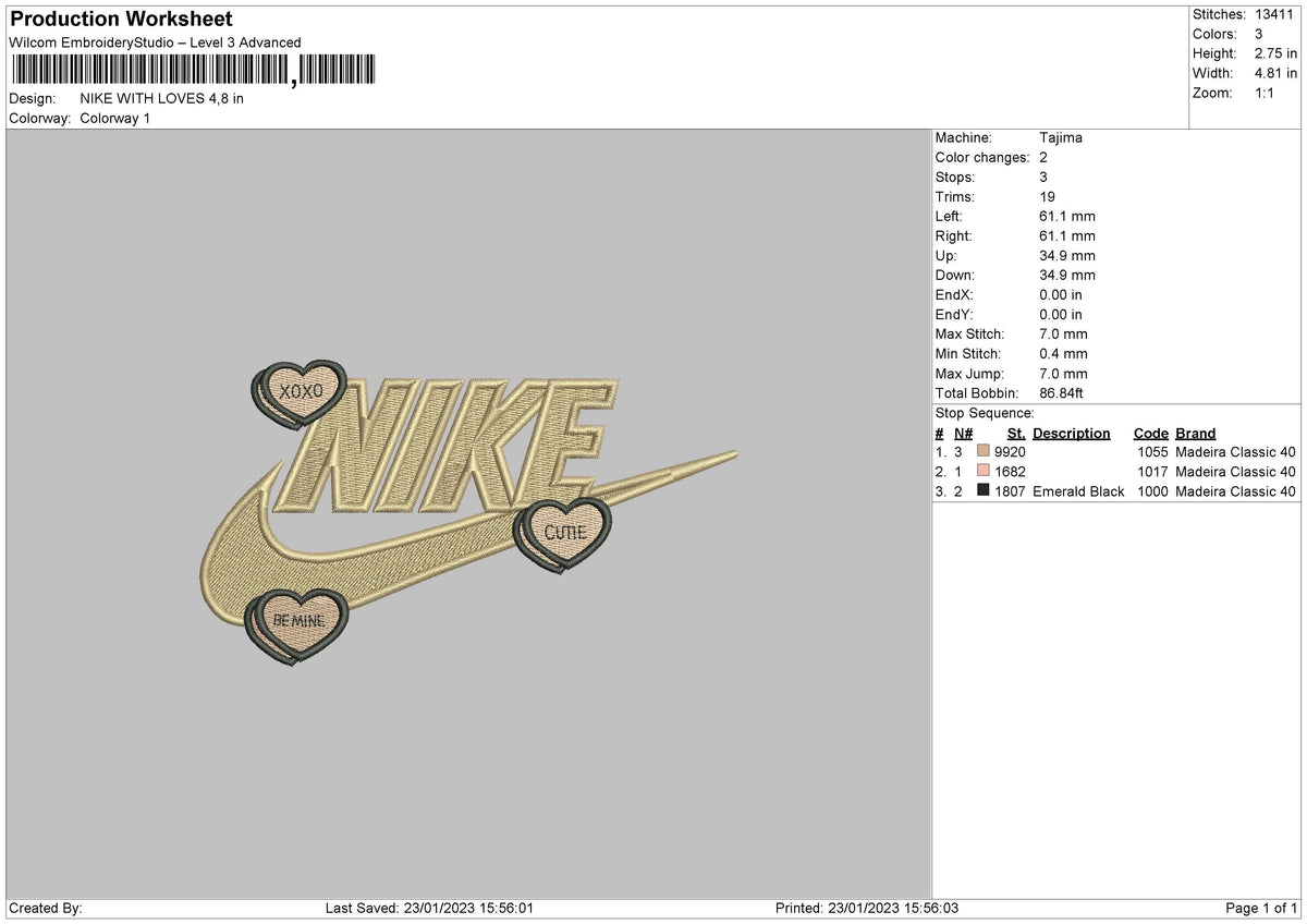 Nike With Loves Embroidery File 6 sizes – embroiderystores
