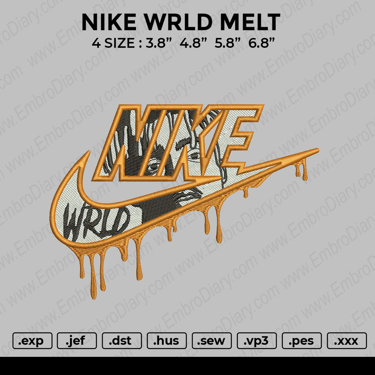 Nike Wrld Melt Embroidery – embroiderystores