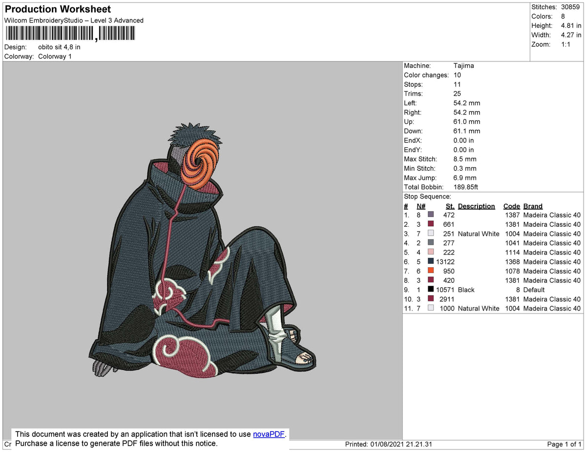 Obito Sit Embroidery – embroiderystores