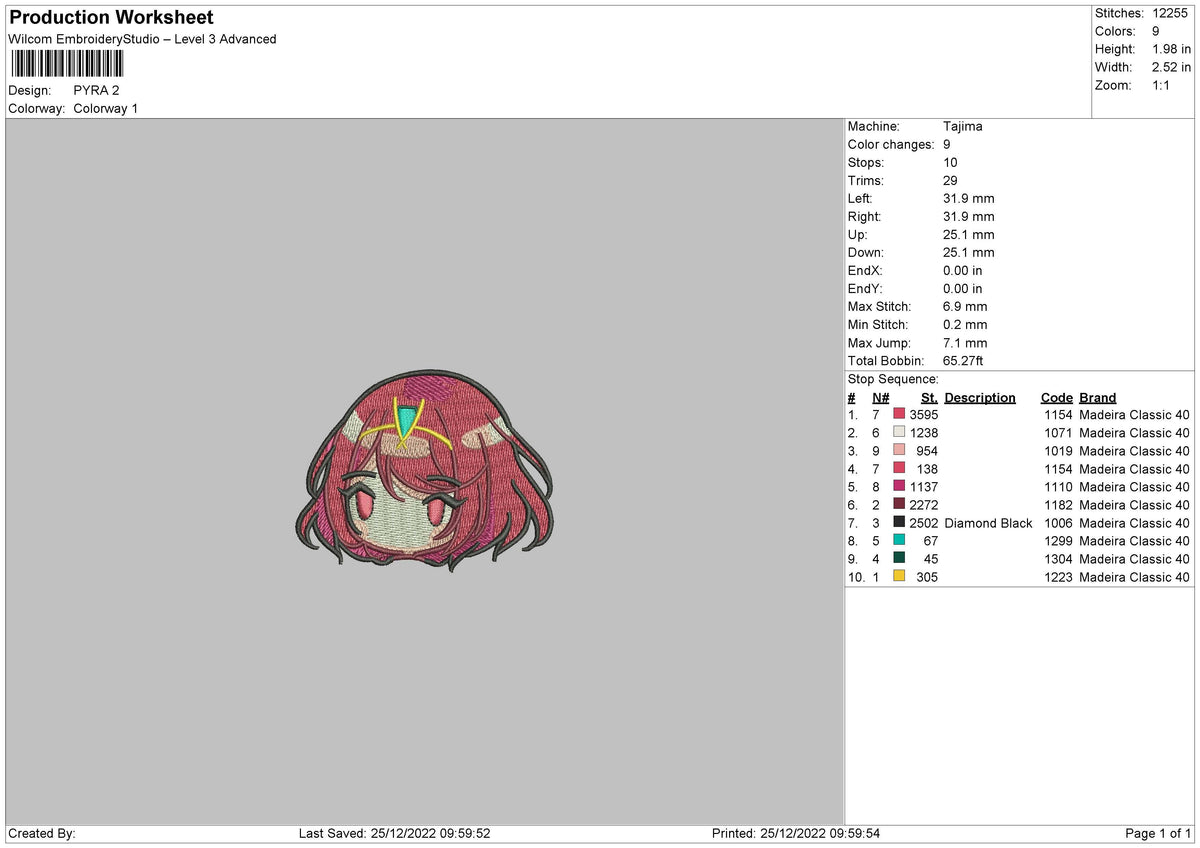 Pyra Embroidery File 6 Sizes – embroiderystores