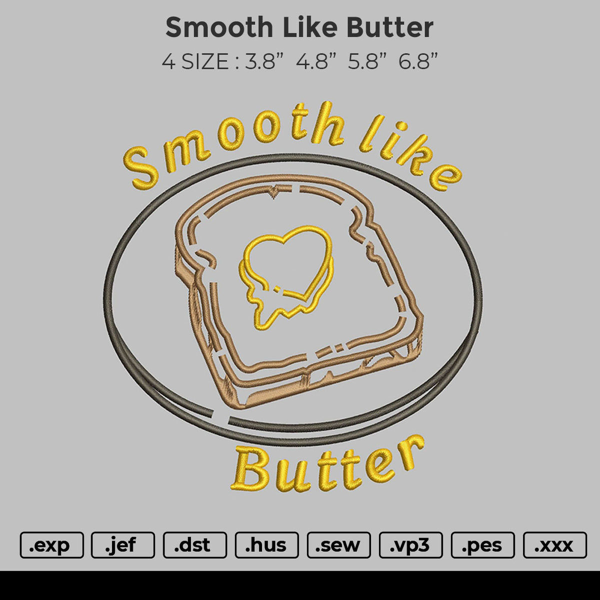 Smooth Like Butter Embroidery – embroiderystores
