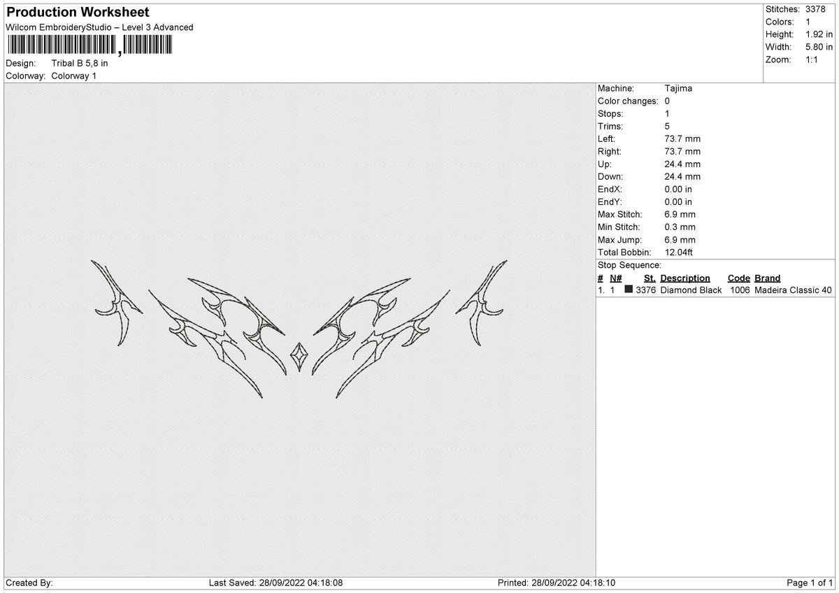 Tribal B Embroidery – embroiderystores