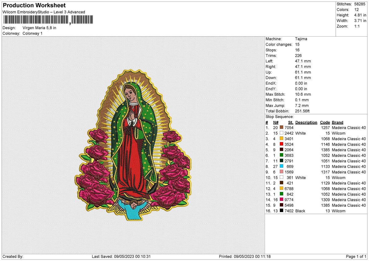 Virgen Maria – embroiderystores