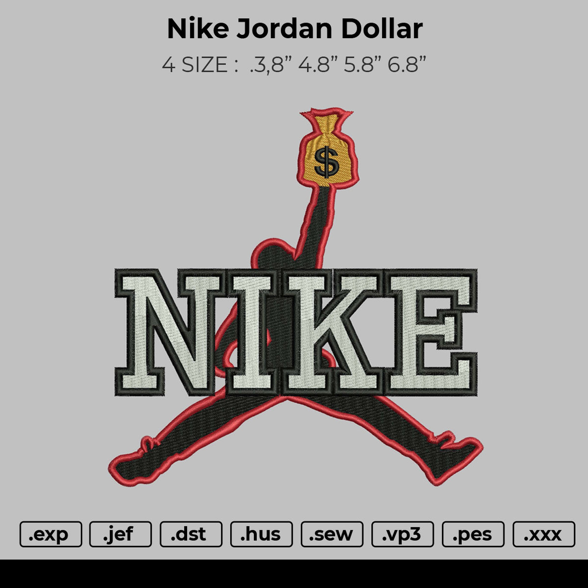 nike jordan dollar – embroiderystores
