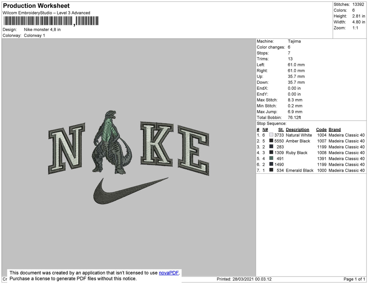 Nike Monster – embroiderystores