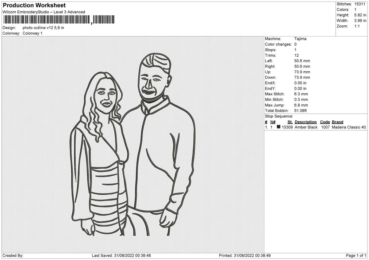 Photo outline v12 Embroidery – embroiderystores