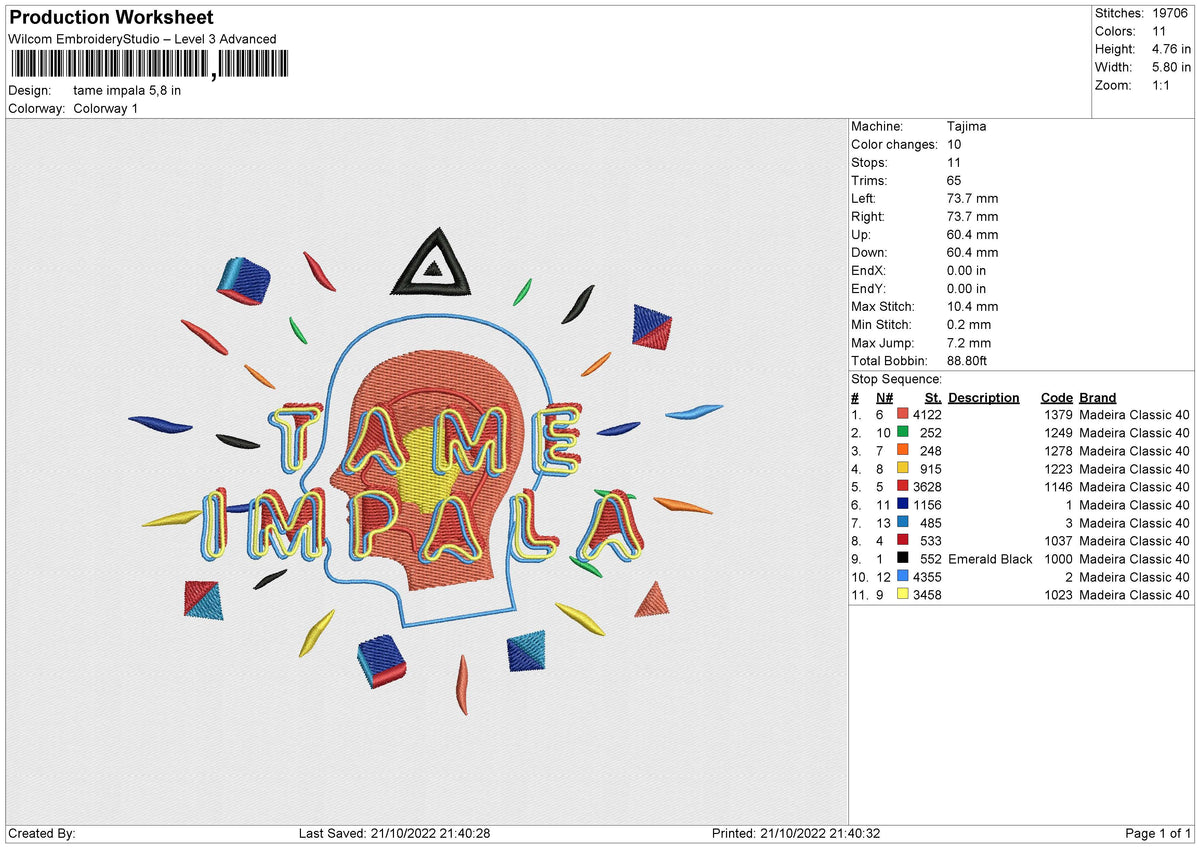 Tame Impala – embroiderystores